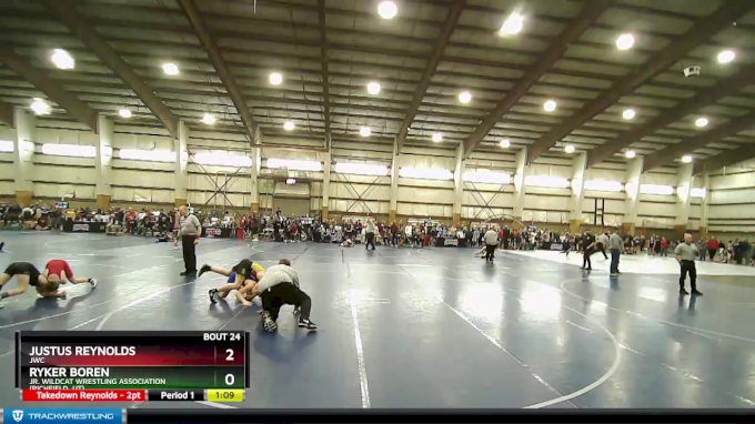 135 lbs Quarterfinal - Justus Reynolds, JWC vs Ryker Boren, Jr. Wildcat ...