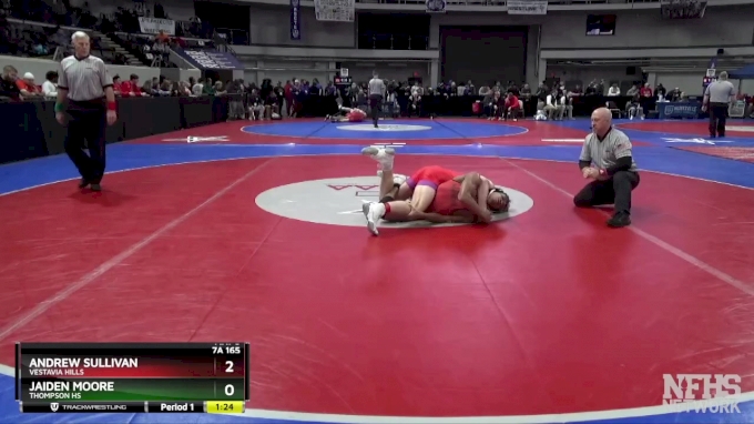 7A 165 lbs Quarterfinal - Andrew Sullivan, Vestavia Hills vs Jaiden ...