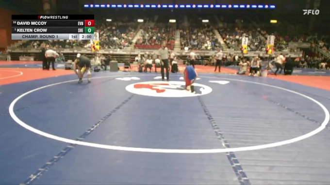 4A-175 lbs Champ. Round 1 - Kelten Crow, Sheridan vs David McCoy, Evanston