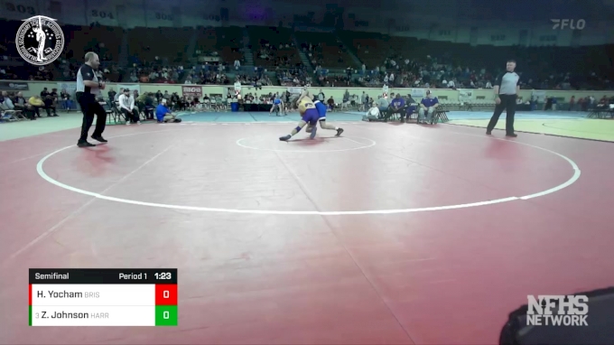 4A-175 lbs Semifinal - Zylan Johnson, HARRAH vs Haydan Yocham, BRISTOW