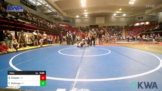 74 lbs 3rd Place - Brayleigh Cooper, Shawnee Takedown Club vs Emerson ...