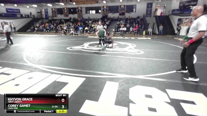 141 lbs Semifinal - Khyvon Grace, West Liberty vs Corey Gamet, Lake Erie