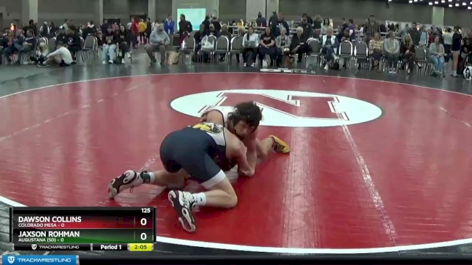 125 lbs Placement (4 Team) - Dawson Collins, Colorado Mesa vs Jaxson ...