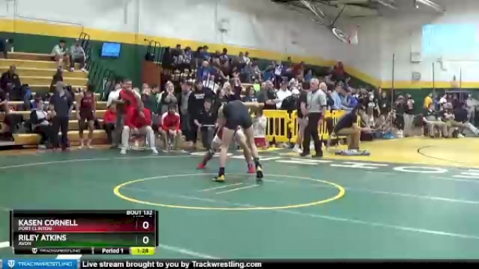 144 lbs Champ. Round 2 - Kasen Cornell, PORT CLINTON vs Riley Atkins, AVON