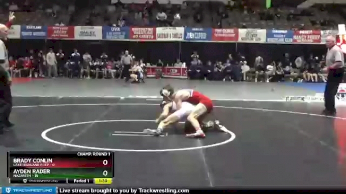 132 lbs Round 1 (16 Team) - Ayden Rader, Nazareth vs Brady Conlin, Lake ...