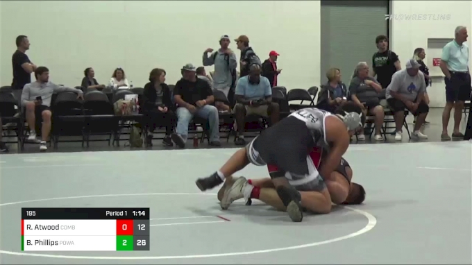 195 lbs Round 2 (6 Team) - Bryce Phillips, POWA vs Rob Atwood, Combat ...
