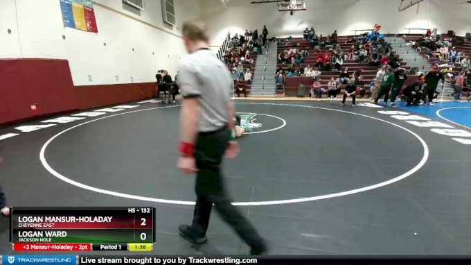 132 lbs Quarterfinal - Logan Ward, Jackson Hole vs Logan Mansur-Holaday ...