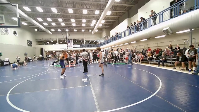 120 lbs Champ. Round 1 - James Barron, Riverton Wolf Pack vs Mesiah ...