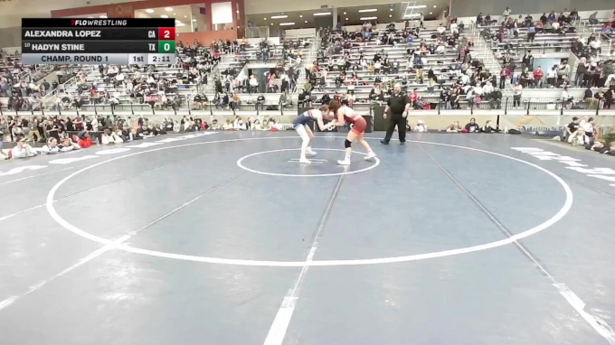 U23 Women - 68 lbs Champ. Round 1 - Alexandra Lopez, CA vs Hadyn Stine, TX