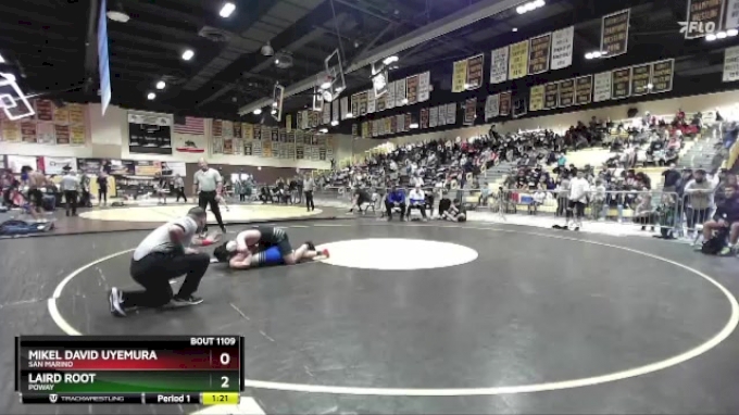 157 lbs Semifinal - Laird Root, Poway vs Mikel David Uyemura, San Marino