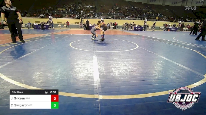 80 lbs 5th Place - Jordan Salas-Keen, SPG vs Crew Swigart, Choctaw ...