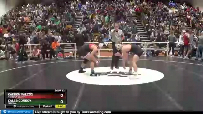 160 lbs Champ. Round 1 - Kaeden Wilcox, Natrona County vs Caleb Conroy ...