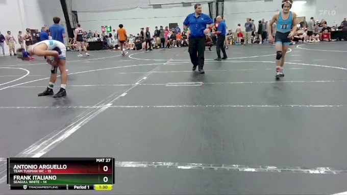 144 lbs Round 7 (8 Team) - Frank Italiano, Seagull White vs Antonio ...