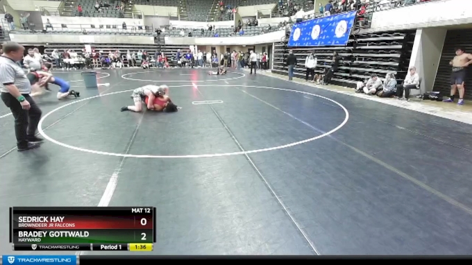215 lbs 3rd Place Match - Sedrick Hay, Browndeer Jr Falcons vs Bradey ...