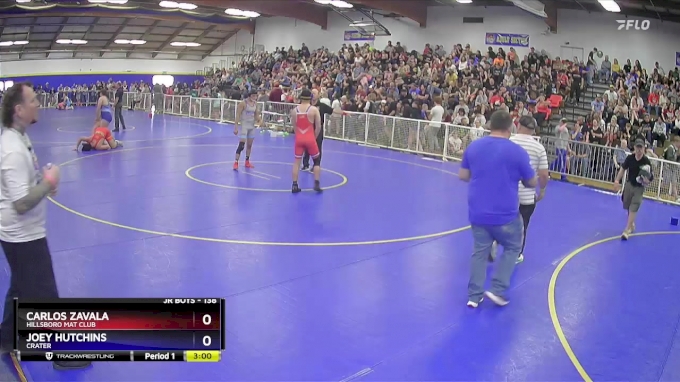 138 lbs Champ. Round 1 - Carlos Zavala, Hillsboro Mat Club vs Joey ...