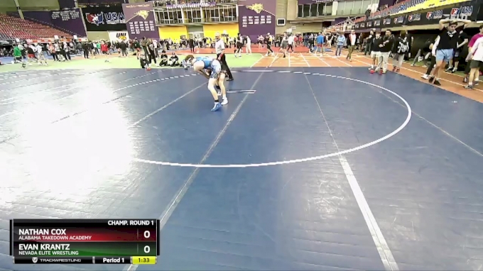 138 lbs Champ. Round 1 - Nathan Cox, Alabama Takedown Academy vs Evan ...