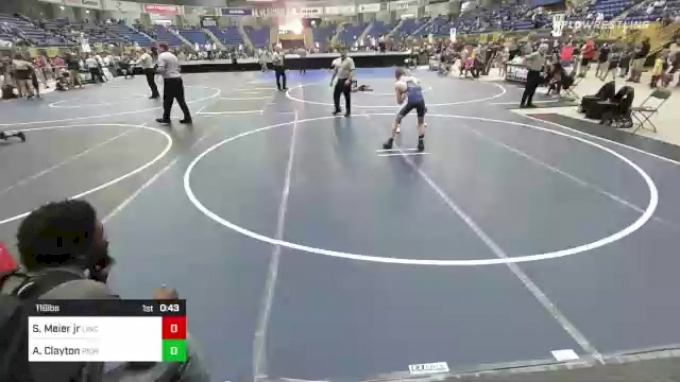 116 lbs Consolation - Scott Meier Jr, Lincoln East vs Asher Clayton ...