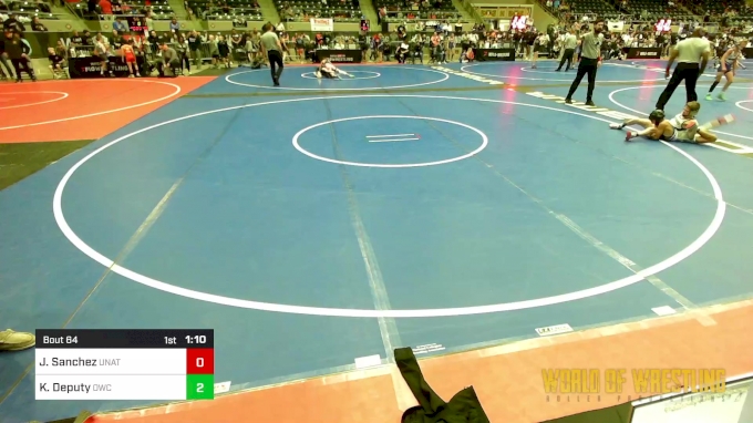73 lbs Semifinal - Jaxon Cash Sanchez, Unattached vs Kooper Deputy ...