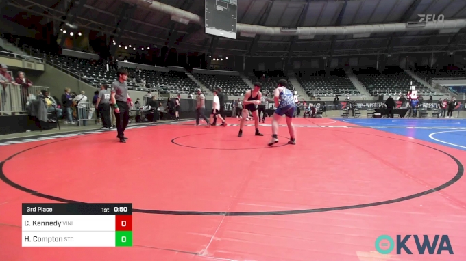 3rd Place - Cooper Kennedy, Vinita Kids Wrestling vs Hagan Compton ...