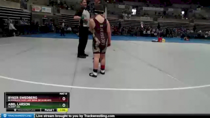 105 lbs Round 2 - Abel Larson, Albert Lea vs Ryker Swedberg, Blackduck ...