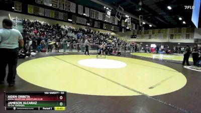 63 lbs 1st Place Match - Jameson Alcaraz, So Cal Hammers vs Aiden ...