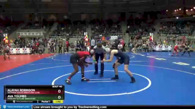 110 lbs Cons. Round 1 - Alayah Robinson, Sulphur Youth Wrestling Club ...