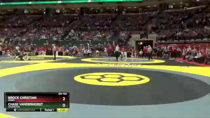 D3-132 lbs Quarterfinal - Chase Vanderhorst, Covington vs Brock ...