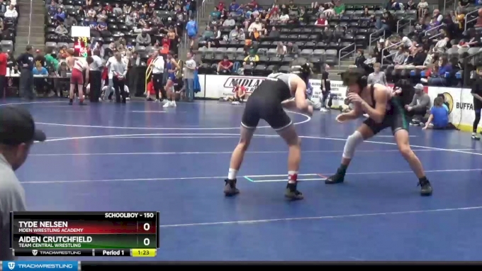 150 lbs Quarterfinal - Tyde Nelsen, Moen Wrestling Academy vs Aiden ...