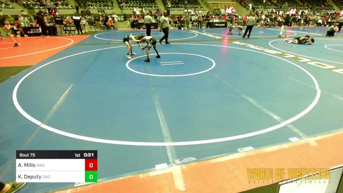 73 lbs Final - Ariah Mills, Roundtree Wrestling Academy vs Kooper ...