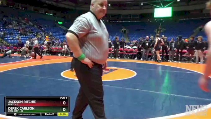 182 lbs Quarterfinals (8 Team) - Braiden Young, Coal City vs Adam Moore ...