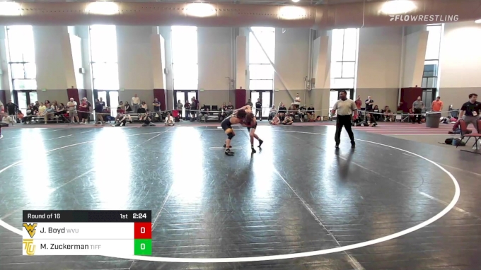 149 lbs Round Of 16 - Jeff Boyd, West Virginia vs Matthew Zuckerman, Tiffin