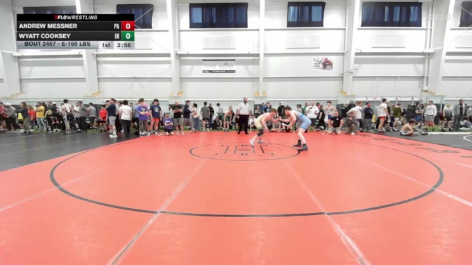 E-160 lbs Round Of 16 - Andrew Messner, PA vs Wyatt Cooksey, IN