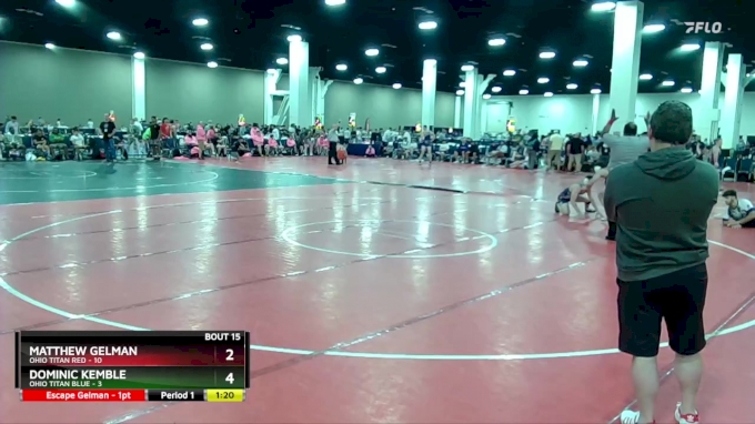 126 lbs Round 2 (16 Team) - Dominic Kemble, Ohio Titan Blue vs Matthew ...