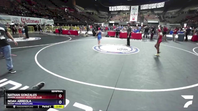 67 lbs Semifinal - Nathan Gonzales, Sanger Warpath Wrestling Club vs ...
