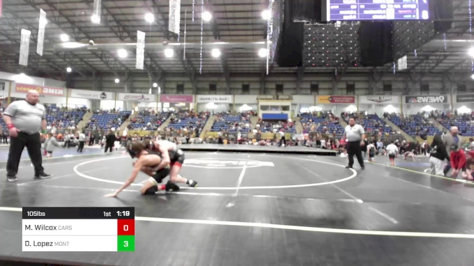 105 lbs Final - Malakai Wilcox, Carson Middle School vs David Lopez ...