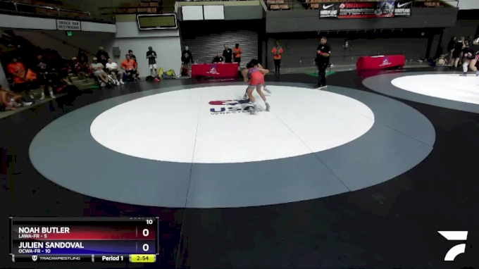 126 lbs Round 2 (16 Team) - Noah Butler, LAWA-FR vs Julien Sandoval ...