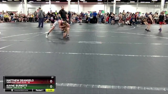 96 lbs Semis (4 Team) - Kayne Burkett, Finger Lakes Elite vs Matthew ...