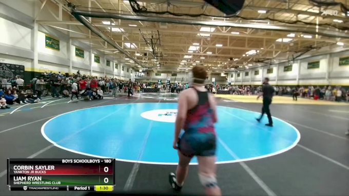 180 lbs Semifinal - Liam Ryan, Shepherd Wrestling Club vs CorBin Sayler ...