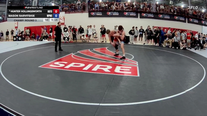 70 kg Champ. Round 3 - Hunter Hollingsworth, Oklahoma Regional Training ...