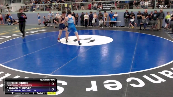 157 lbs Quarterfinal - Dominic Binder, Pioneer Grappling Academy vs ...