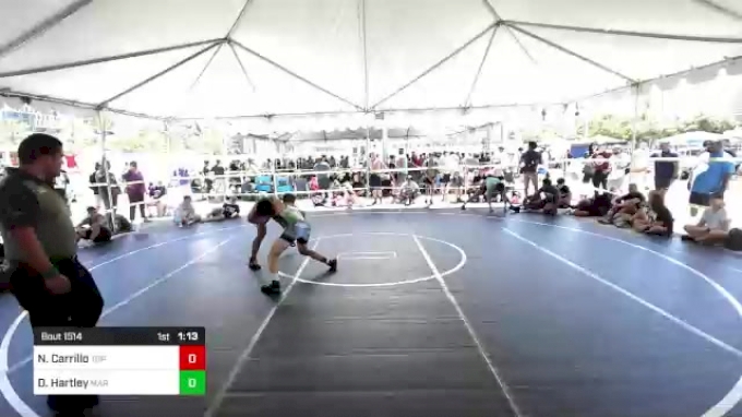 160 lbs Round Of 32 - Nathaniel Carrillo, Top Dog WC vs Dylan Hartley ...