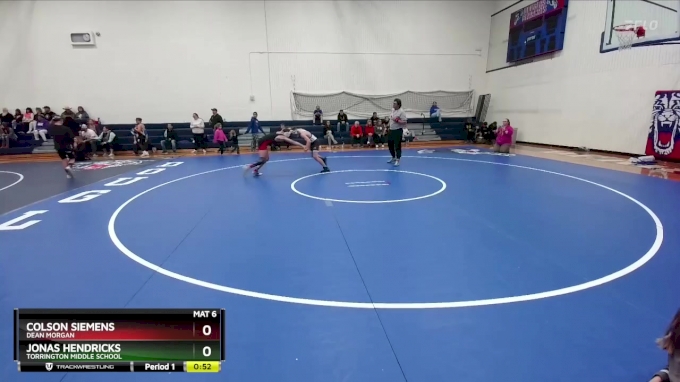 110 lbs Cons. Semi - Colson Siemens, Dean Morgan vs Jonas Hendricks ...