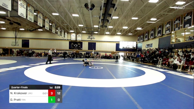 141 lbs Quarterfinal - Noah Krakower, Johnson & Wales vs Drew Pratt ...