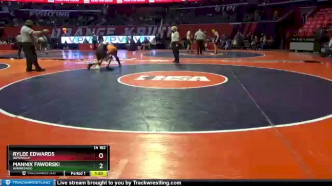 1A 182 lbs 3rd Place Match - Mannix Faworski, Winnebago vs Rylee ...