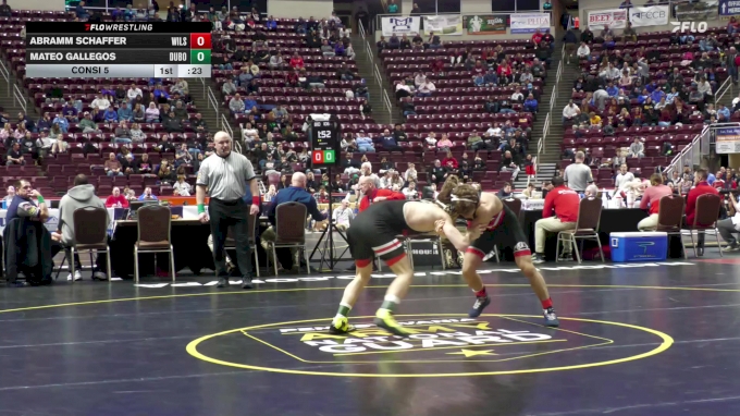 121 lbs Consi 5 - Abramm Schaffer, Wilson vs Mateo Gallegos, DuBois