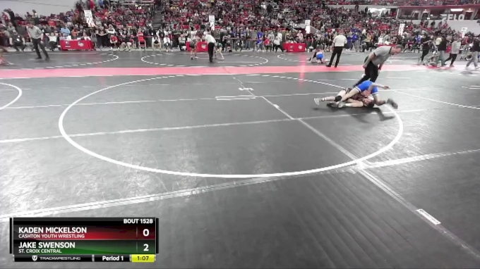 120 lbs Quarterfinal - Kaden Mickelson, Cashton Youth Wrestling vs Jake ...