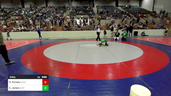 80 lbs Consi Of 8 #2 - Devin Kinsey, Dragons Junior Wrestling Club vs ...
