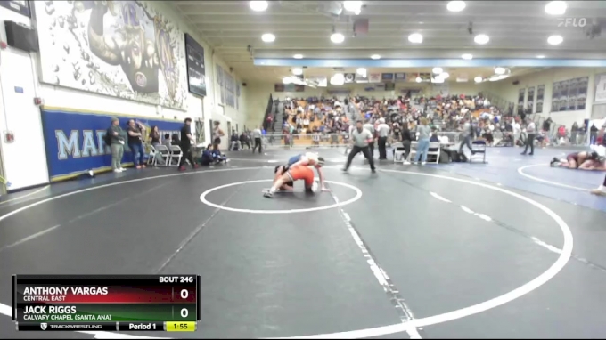 175 lbs Champ. Round 2 - Jack Riggs, Calvary Chapel (Santa Ana) vs ...