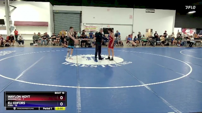 119 lbs Placement Matches (8 Team) - Waylon Hoyt, Washington vs Eli ...