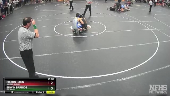 5A 157 lbs Quarterfinal - Mason Haun, James F. Byrnes vs Edwin Barrios ...